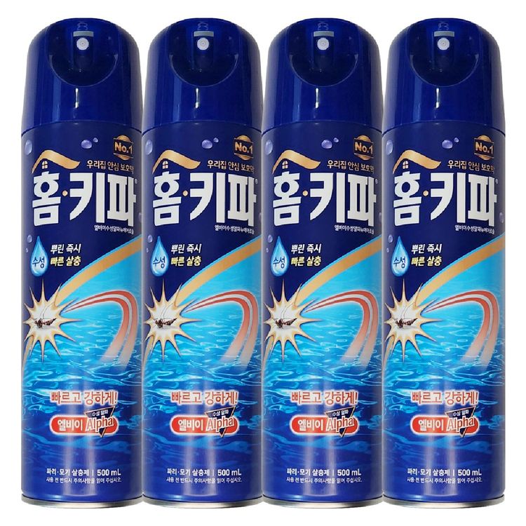 홈키파 엘비이 수성알파 뉴 에어로솔 500ml X 4개 홈플러스 택배배송