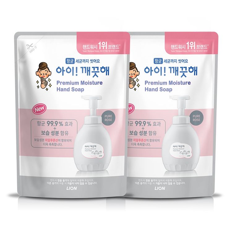 아이깨끗해 프리미엄 모이스처 힐링코튼 400ml리필 X 2개 홈플러스 택배배송