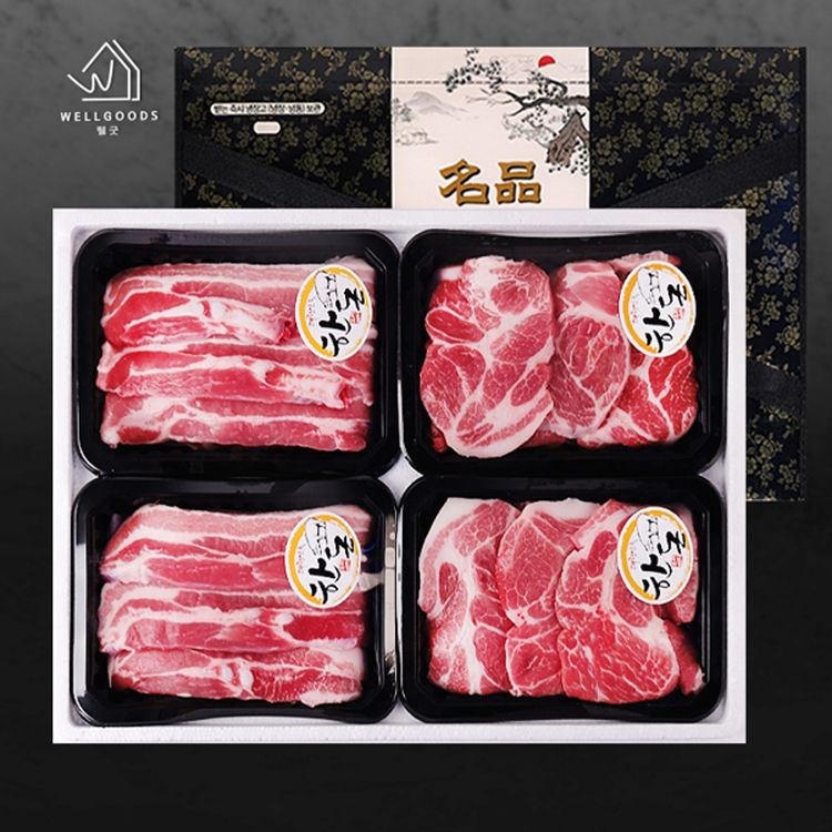 한돈1 숙성 돼지고기 선물세트 2호 3kg삼겹살2목살2 홈플러스 택배배송