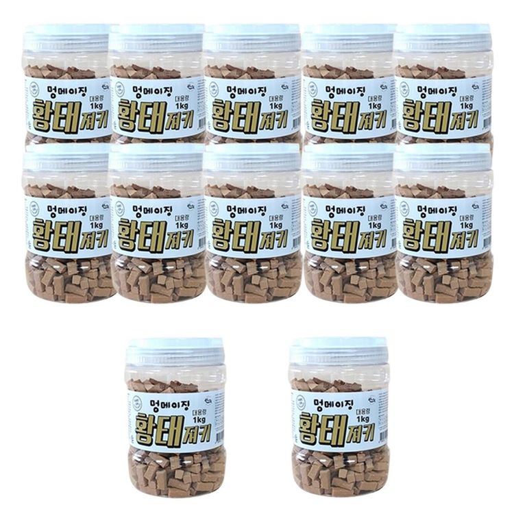 씨엔케이 강아지 멍메이징 황태져키 1kg 12p 세트 반려견 간식 홈플러스 택배배송
