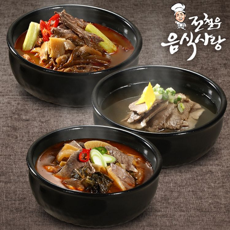 전철우 나주곰탕 2팩 장터국밥 2팩 육개장 2팩 홈플러스 택배배송