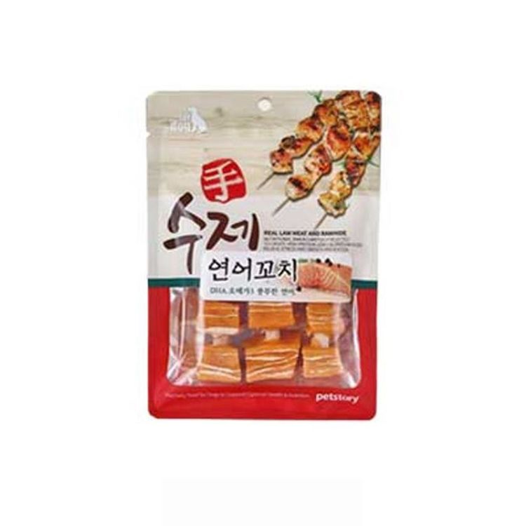 애견간식 펫스토리 수제 연어꼬치 90g 10팩 1타 홈플러스 택배배송