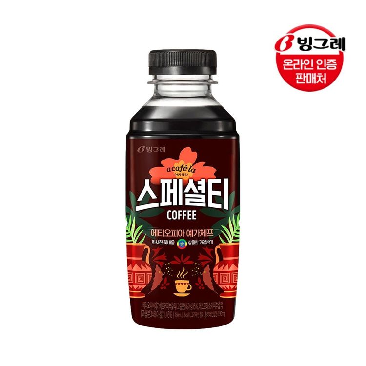 냉장포장 빙그레 아카페라 스페셜티 460ml 20입 에티오피아 예가체프 홈플러스 택배배송