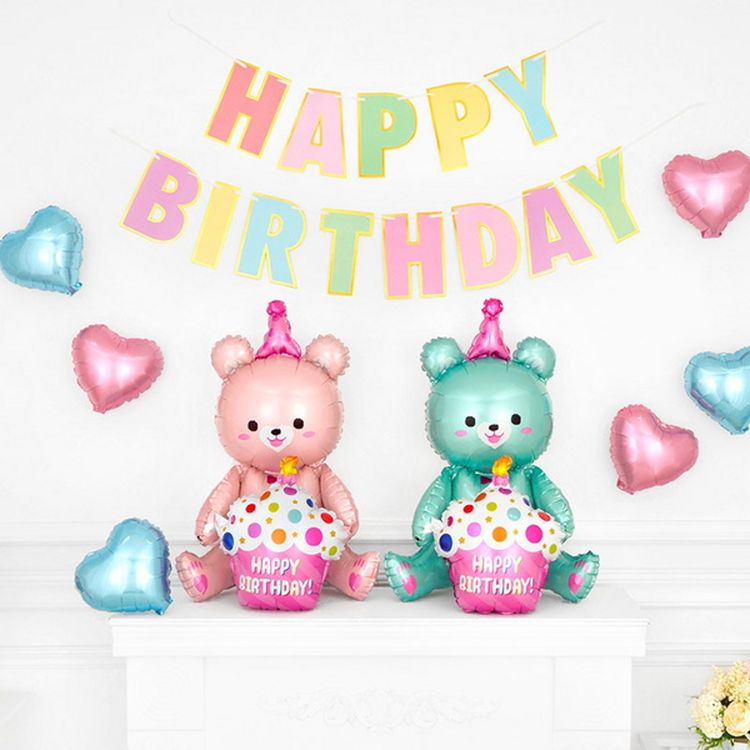 바보사랑 생일파티 장식세트 컵케이크 곰돌이 커플 파스텔 Partypang 홈플러스 택배배송