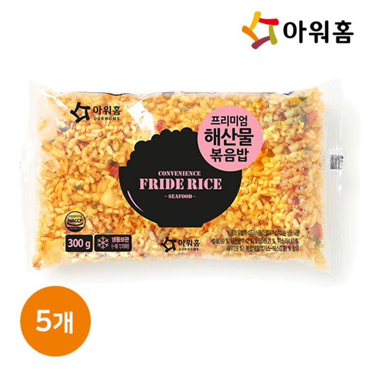 아워홈 프리미엄 해산물볶음밥 300g 5봉 홈플러스 택배배송