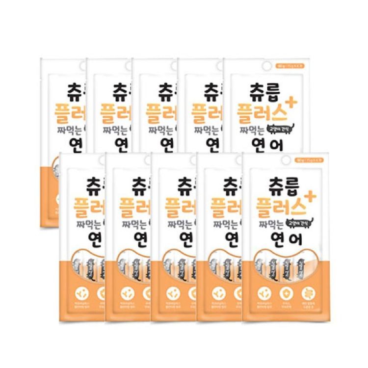츄릅플러스 짜먹는 연어 10개묶음 고양이유산균 홈플러스 택배배송