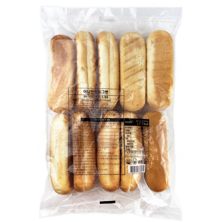 선진 어니언 핫도그번 550g(55g x 10개) 냉동 핫도그빵 | 홈플러스 판매자택배