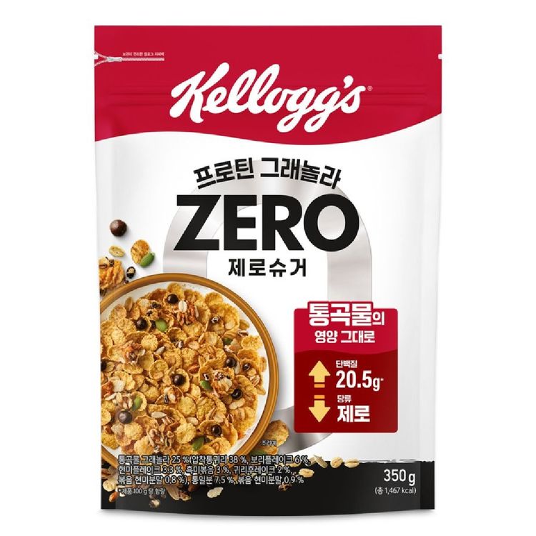 켈로그 프로틴 그래놀라 제로슈거 350G | 홈플러스