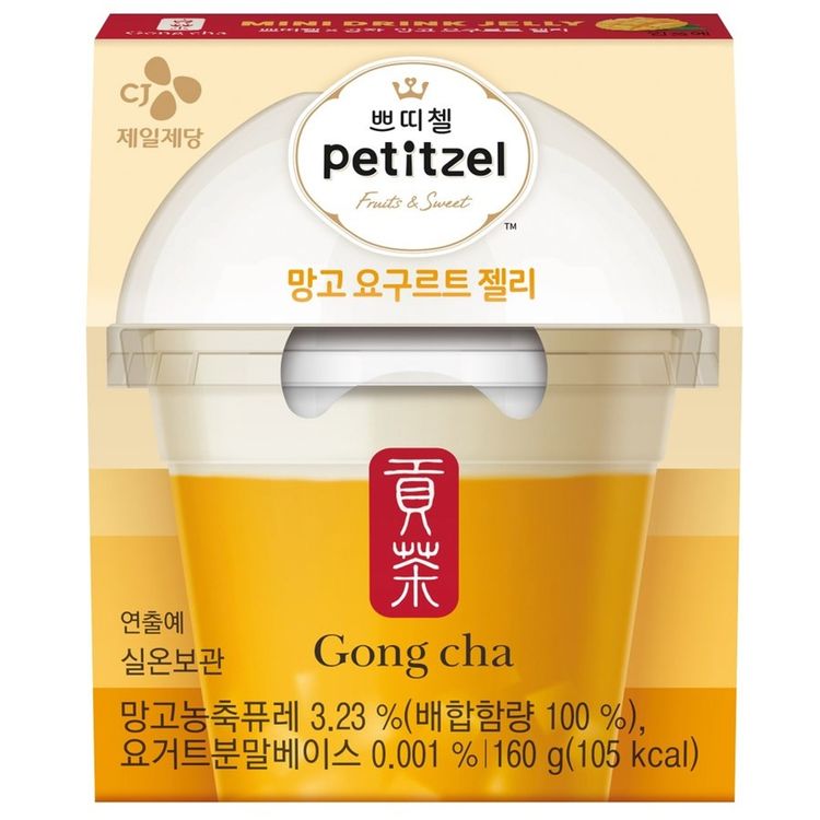 쁘띠첼 공차 망고 요구르트젤리 160g 홈플러스