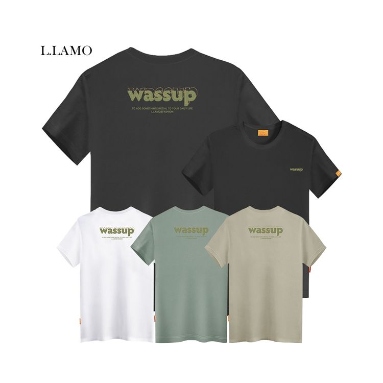 엘라모 와썹 반팔 티셔츠 남녀공용 빅사이즈 S~4xl 홈플러스 택배배송