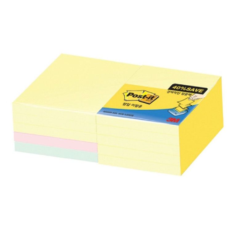 3m 포스트 잇 노트 10a 알뜰팩 76x76mm 1p 접착식 홈플러스 택배배송