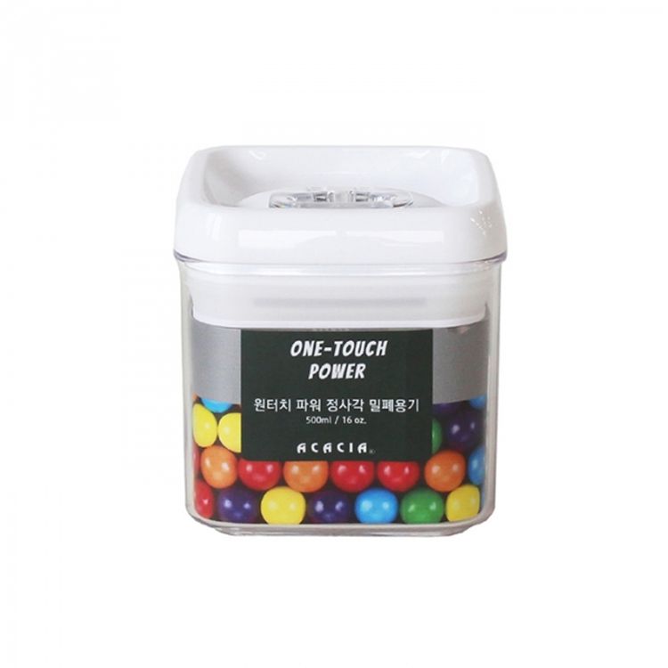 바보사랑 원터치 파워 정사각 밀폐용기 500ml 홈플러스 택배배송