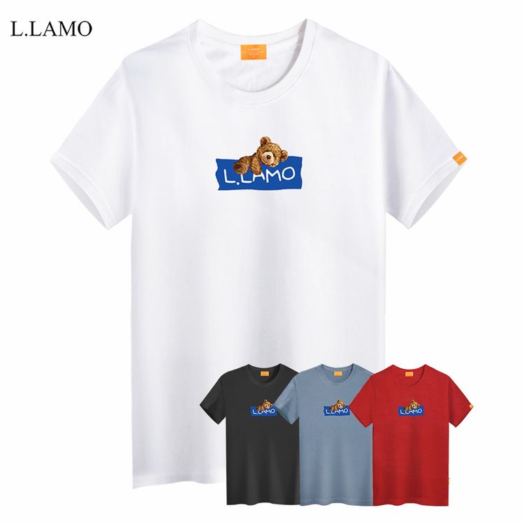 엘라모 라벨베어 반팔 티셔츠 남녀공용 빅사이즈 S~4xl 홈플러스 택배배송