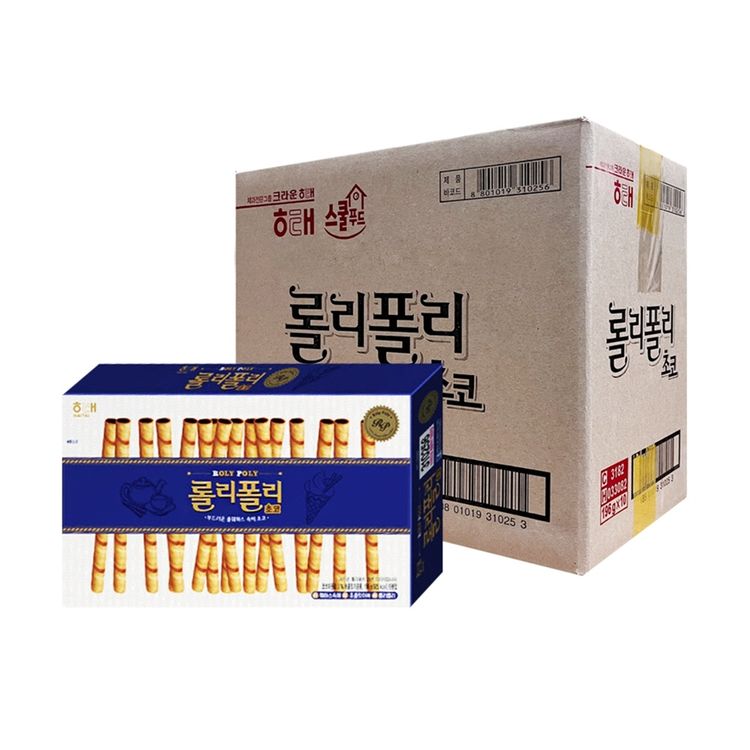 시선 해태제과 롤리폴리196g X 10곽1박스 홈플러스 택배배송