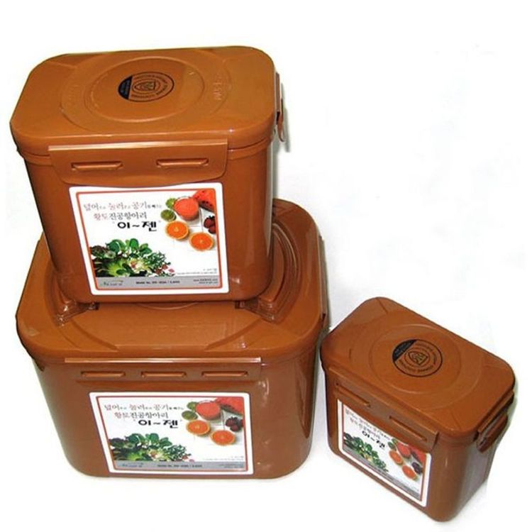 김치통 실용적인 N6133adda50 밀폐용기 반찬통 황토진공 항아리 보관용기 3p 홈플러스 택배배송