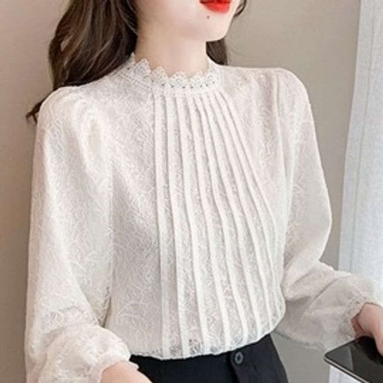 어깨 Nc224b1b2fb 레이스 셔링 퍼프 소매 긴팔 블라우스 홈플러스 택배배송