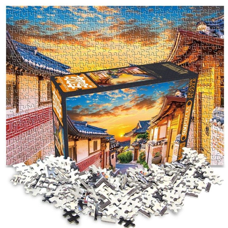 세계 랜드마크 한옥마을의 일몰 500pcs 1p 조각 게임 홈플러스 택배배송