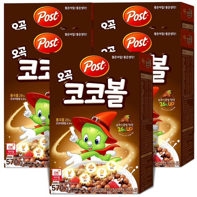 포스트 오곡 코코볼 시리얼 570g 5개 홈플러스 택배배송