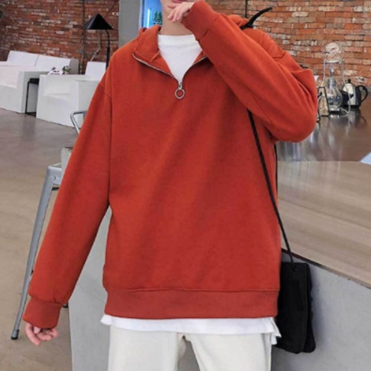 남자 반집업 후드 기모 무지 긴팔 티셔츠 겨울 코디 홈플러스 택배배송