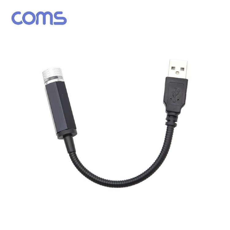 Coms Usb 램프 데코레이션 램프 차량용 무드등 Blue 홈플러스 택배배송