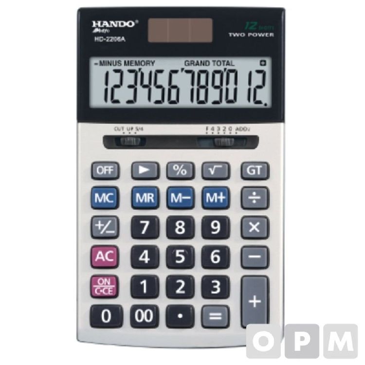 전자계산기(12자리) HANDO-MIDYO계산기/HD-2206A | 홈플러스 택배배송