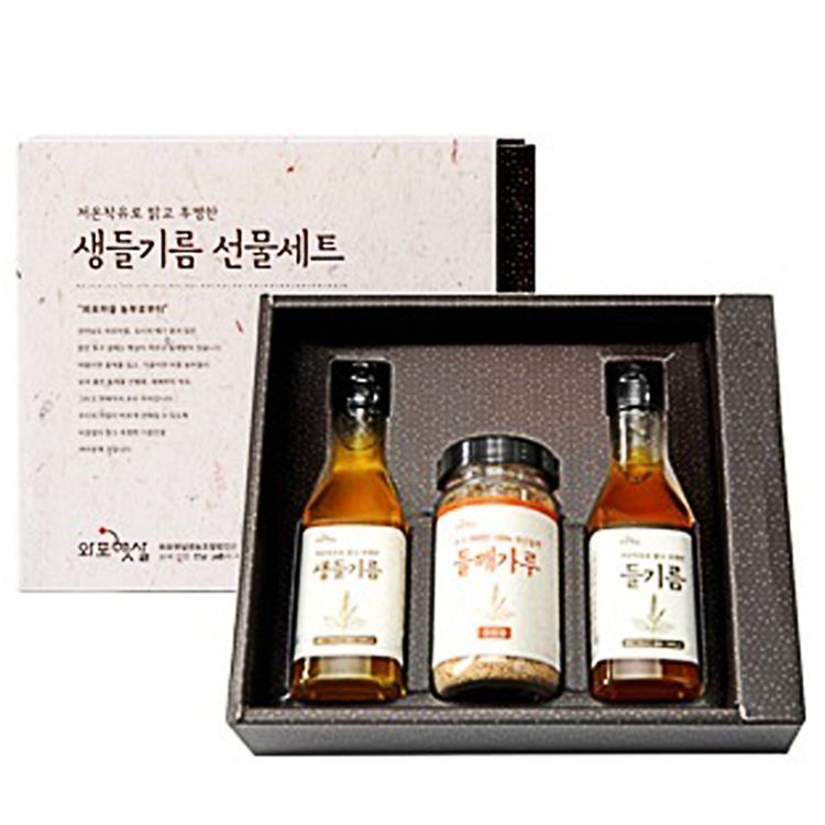 [생산자직송]고흥 생들기름 혼합세트 생들기름180ml 들기름180ml 들깨가루130g 홈플러스 택배배송