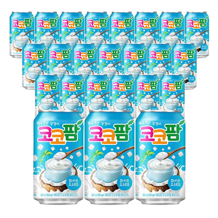 아침주스 드링크 해태 코코팜 화이트 340ml 24입 홈플러스 택배배송