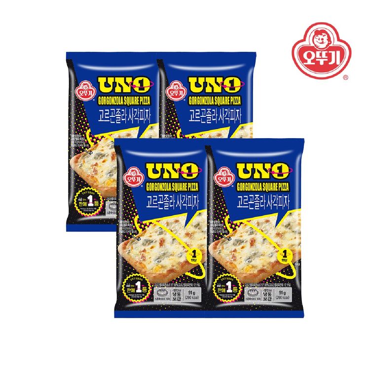 [오뚜기] UNO 사각피자 고르곤졸라 91g x 4개 | 홈플러스 택배배송