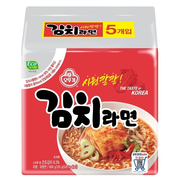 오뚜기 김치라면 120G*5입 | 홈플러스