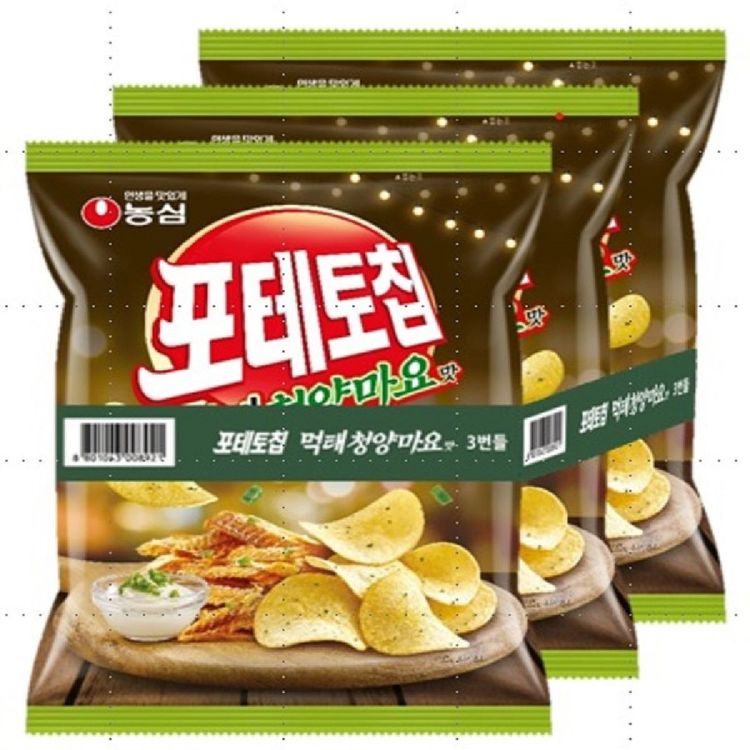 농심 포테토칩 먹태청양마요맛 3번들 50G*3입 | 홈플러스