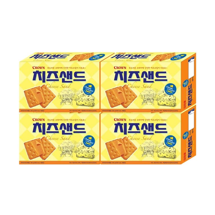 더반 크라운제과 치즈샌드240g X 4곽 홈플러스 택배배송