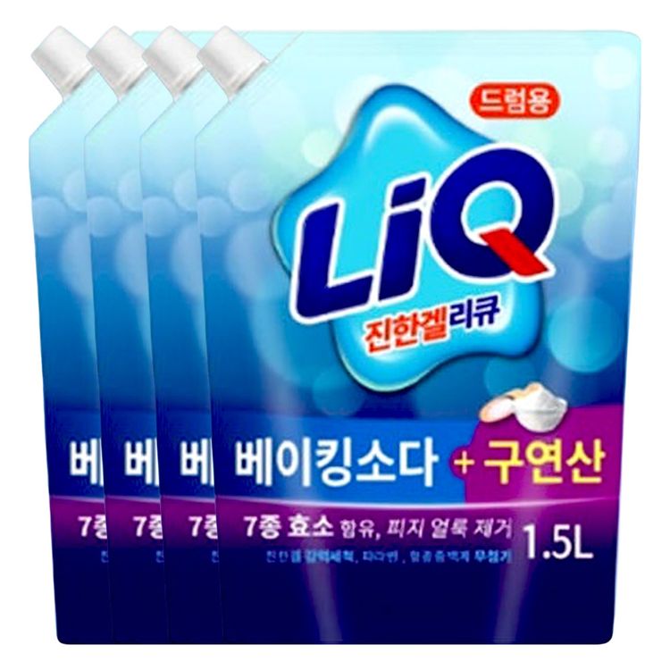 리큐 진한겔 베이킹소다 구연산 드럼용 리필 15l X 4개 홈플러스 택배배송
