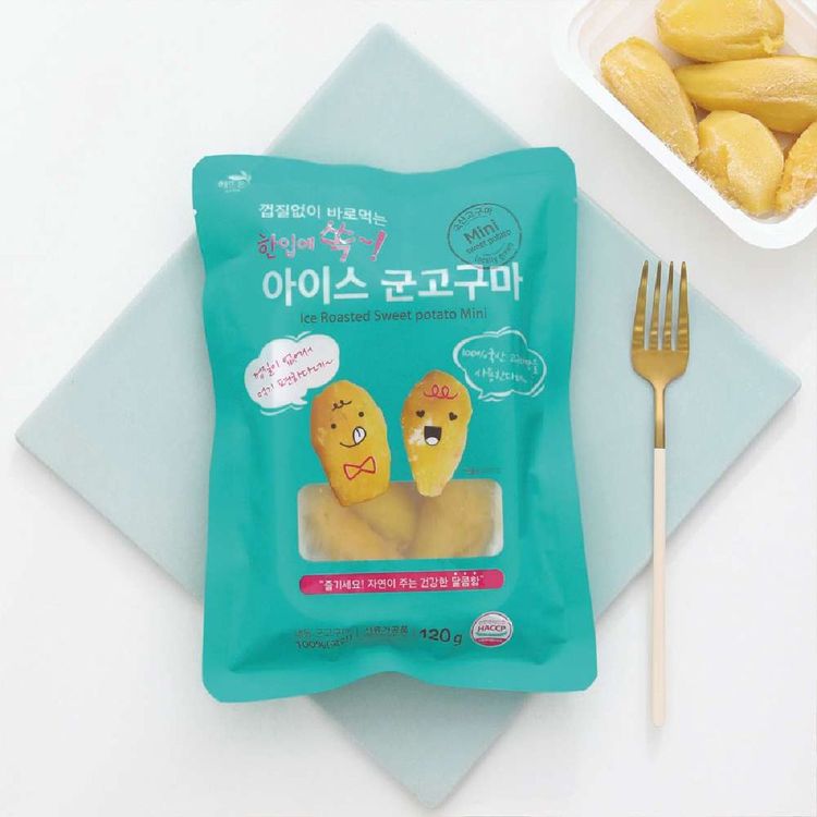 해뜨온 껍질없는한입 아이스 군고구마 120g X 4개 홈플러스 택배배송