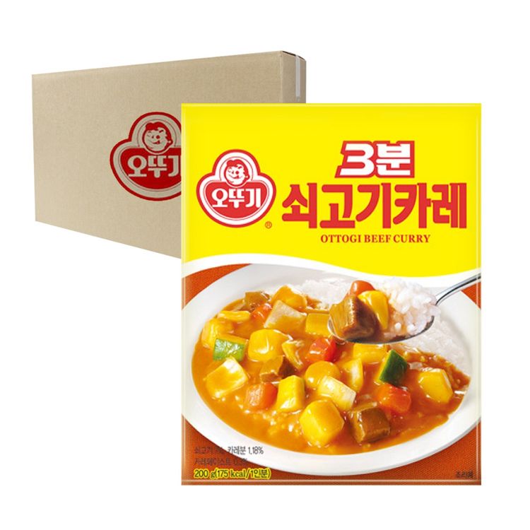 미식즉석밥 간편국 박스 오뚜기 3분쇠고기카레 200g 24입 홈플러스 택배배송