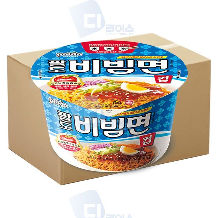 [팔도] 비빔면컵 115g 32개 큰컵 사발면 컵라면 | 홈플러스 택배배송