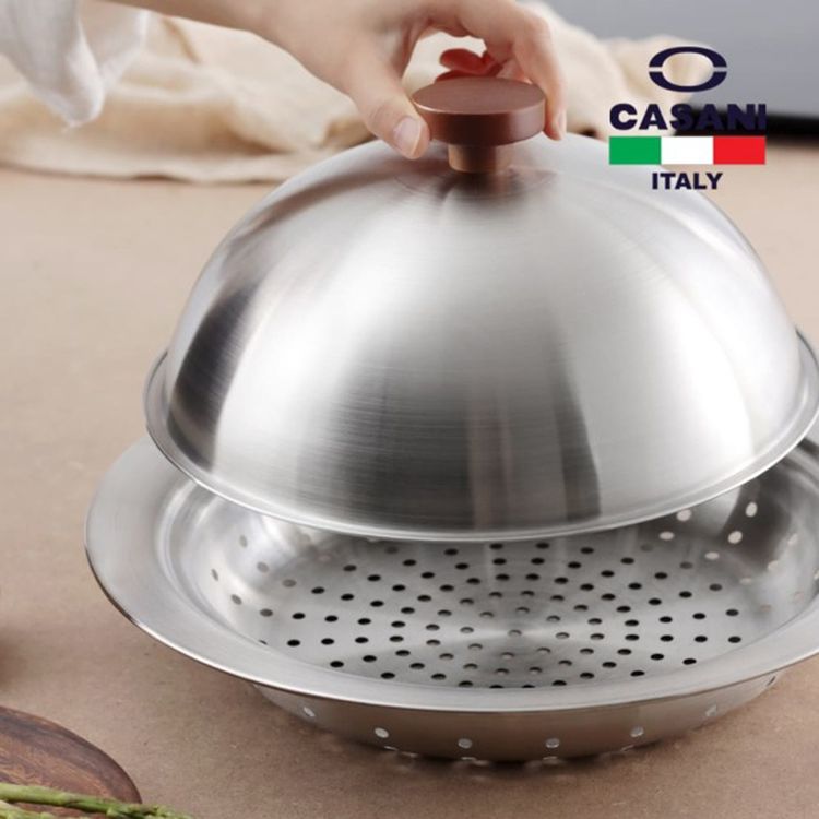 스텐 돔 찜판 24~28cm 찜채반 수육 채소 옥수수 단호박찜기 돔뚜껑 스티머 홈플러스 택배배송