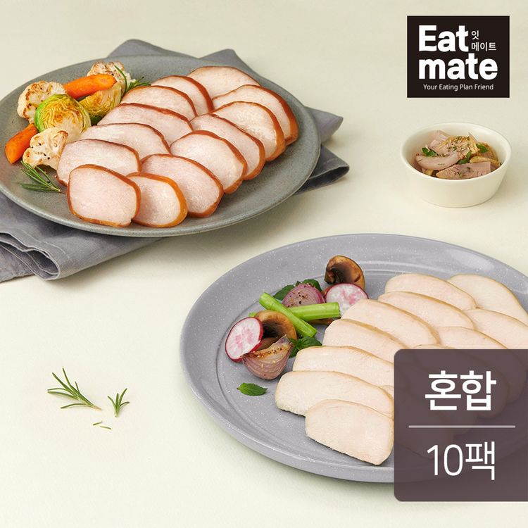 잇메이트 몬스터 슬라이스 닭가슴살 혼합 150g 10팩 홈플러스 택배배송