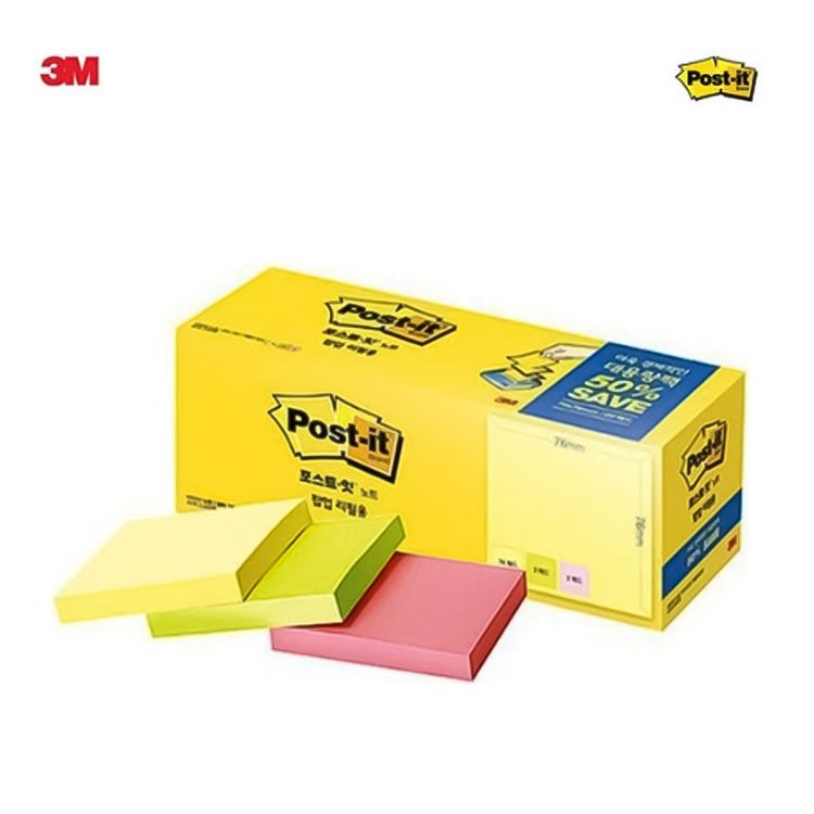 3m 포스트잇 대용량팩 Kr330 20 76 X 76 Mm 2000매 팝업리필용점 홈플러스 택배배송