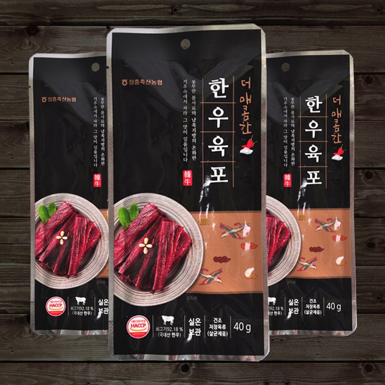 Haccp국내산 장흥 매콤 한우육포 40g X 1봉일반포장 홈플러스 택배배송