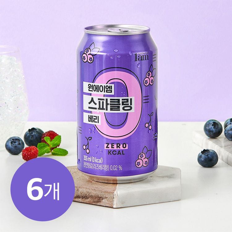 원에이엠 스파클링 캔 베리 355ml X 6개 홈플러스 택배배송