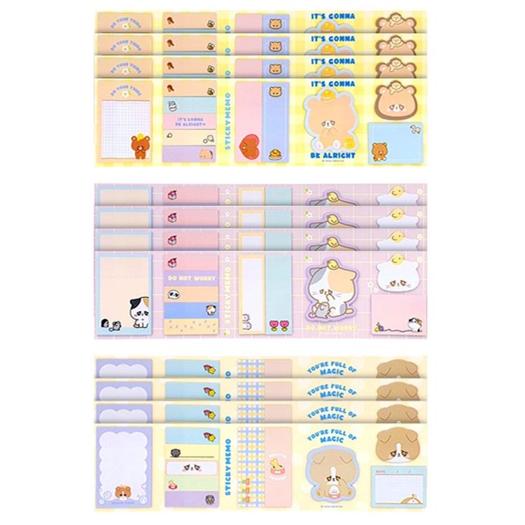 시무룩프렌즈 5단 점착메모지 12개혼합 미니 수첩 홈플러스 택배배송