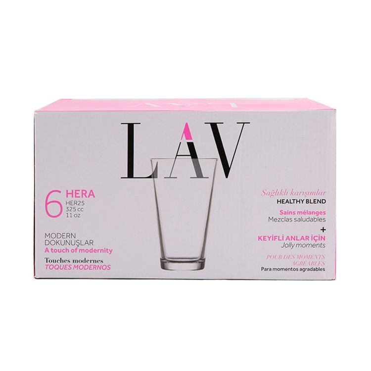 직수입 LAV 와이드 유리컵 6P세트 325ML | 홈플러스