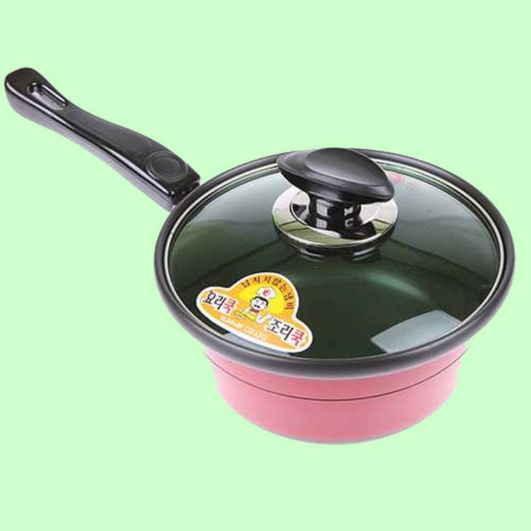 넘침방지 칼라냄비 레드 18cm 편수 라면 찌개 국 홈플러스 택배배송