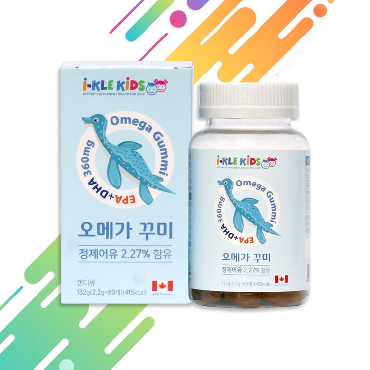Ikle 키즈 어린이 오메가3 Epa Dha 젤리 60정 홈플러스 택배배송