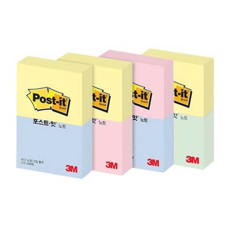 3m 포스트잇 노트 653 2 옐로우민트 2패드 홈플러스