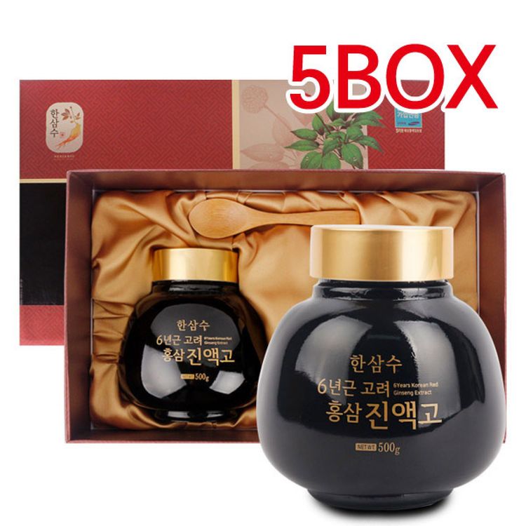 대한홍삼 한삼수 6년근 고려 홍삼진액고 500gx2병 5박스 홈플러스 택배배송