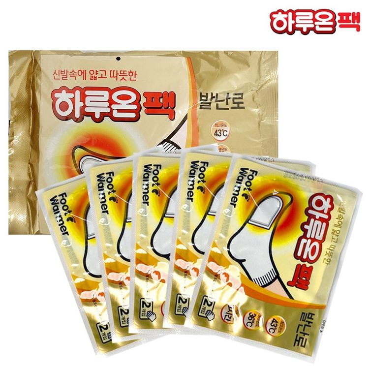 하루온팩 발난로 10개입 붙이는핫팩 발핫팩 풋워머 홈플러스 택배배송
