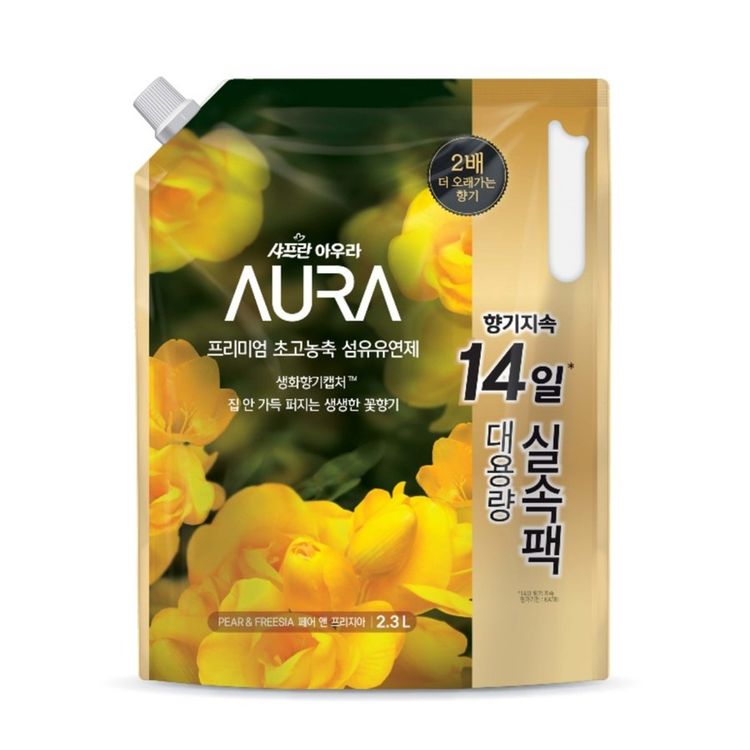Lg생활건강 아우라 프리미엄 섬유유연제 페어앤프리지아 23l 홈플러스