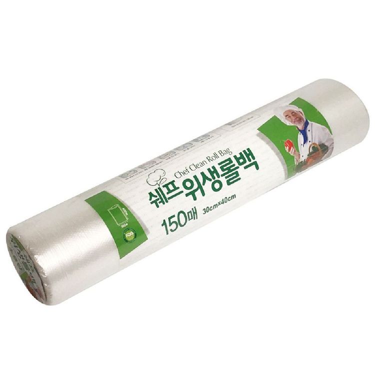쉐프 위생롤백 150매 30x40 위생팩 크린롤백 일회용 홈플러스 택배배송