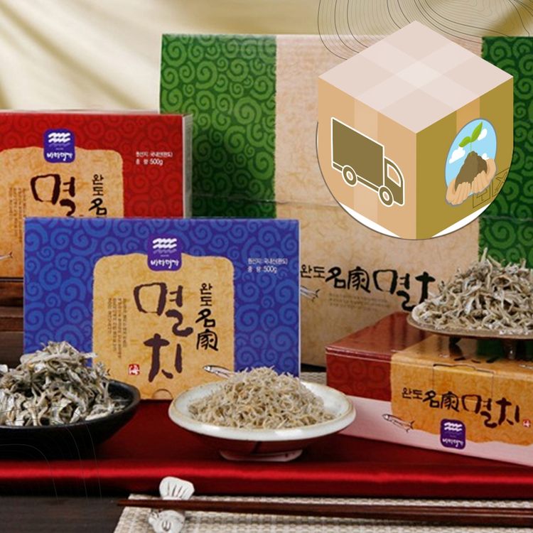 국내산 완도 중 소 자 말린 마른 멸치 3종 완도명가 홈플러스 택배배송